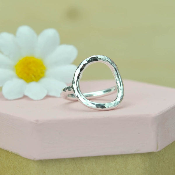 Sterling Silver Karma Circle Ring – Belle & Bee
